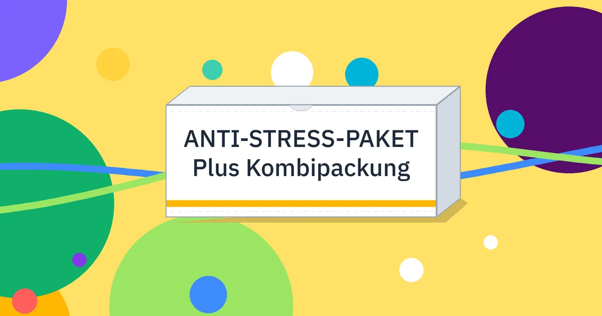 Symbolbild: Packung mit der Aufschrift ANTI-STRESS-PAKET Plus Kombipackung (PZN 19968968) – Verfügbarkeit und Bezug in Apotheken in Frankfurt am Main