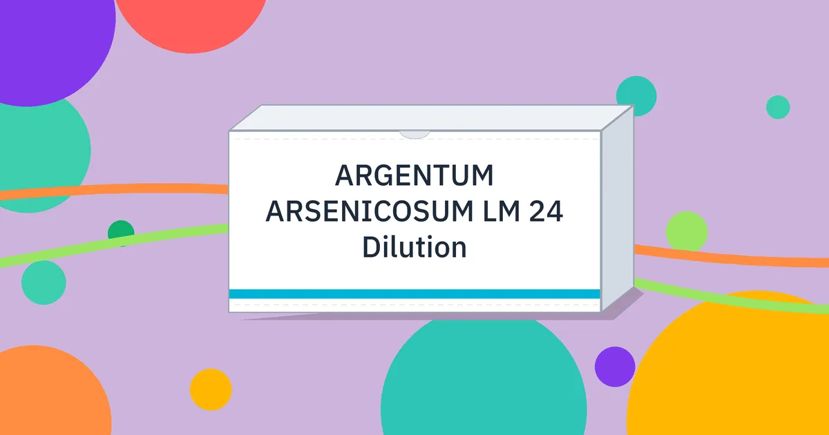 Symbolbild: Packung mit der Aufschrift ARGENTUM ARSENICOSUM LM 24 Dilution (PZN 12767043) – Verfügbarkeit und Bezug in Apotheken in Frankfurt am Main