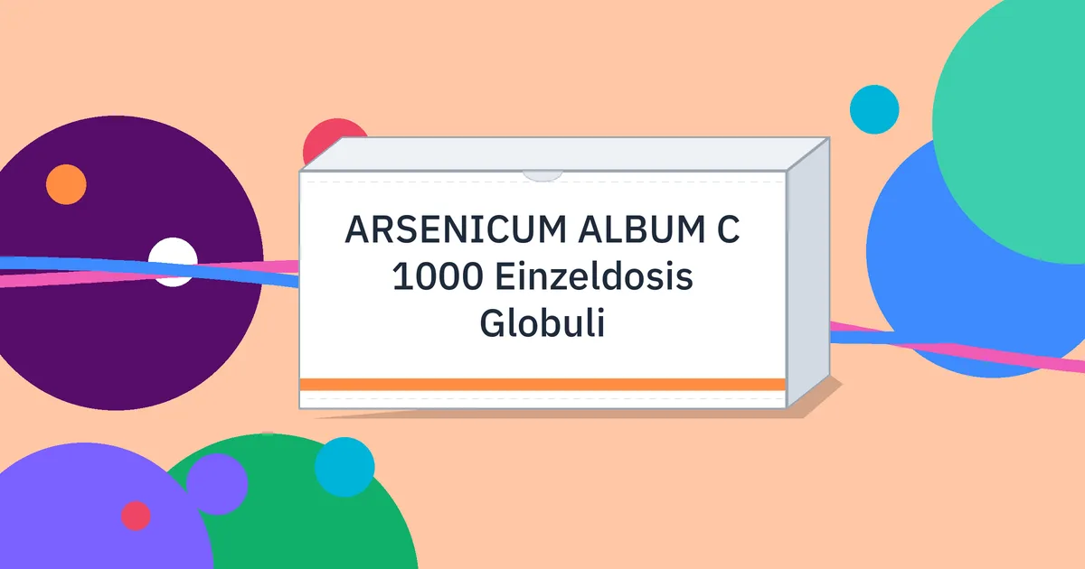 Symbolbild: Packung mit der Aufschrift ARSENICUM ALBUM C 1000 Einzeldosis Globuli (PZN 03032911) – Verfügbarkeit und Bezug in Apotheken in Frankfurt am Main
