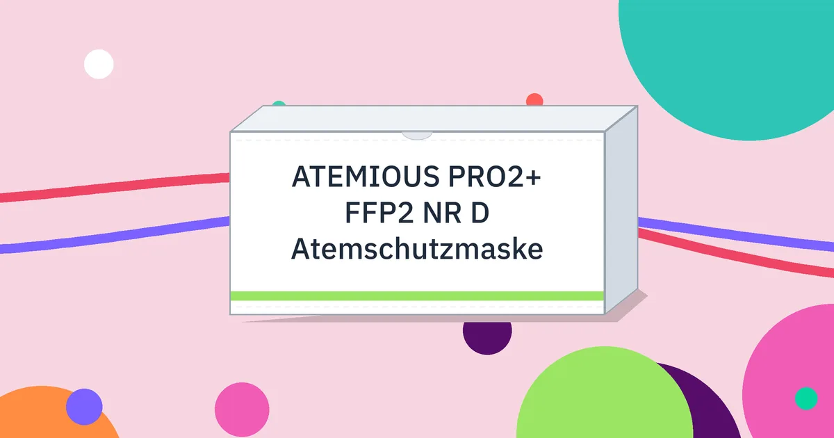 Symbolbild: Packung mit der Aufschrift ATEMIOUS PRO2+ FFP2 NR D Atemschutzmaske (PZN 20604160) – Verfügbarkeit und Bezug in Apotheken in Frankfurt am Main