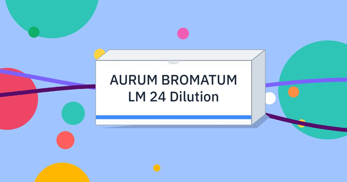 Symbolbild: Packung mit der Aufschrift AURUM BROMATUM LM 24 Dilution (PZN 12783929) – Verfügbarkeit und Bezug in Apotheken in Frankfurt am Main