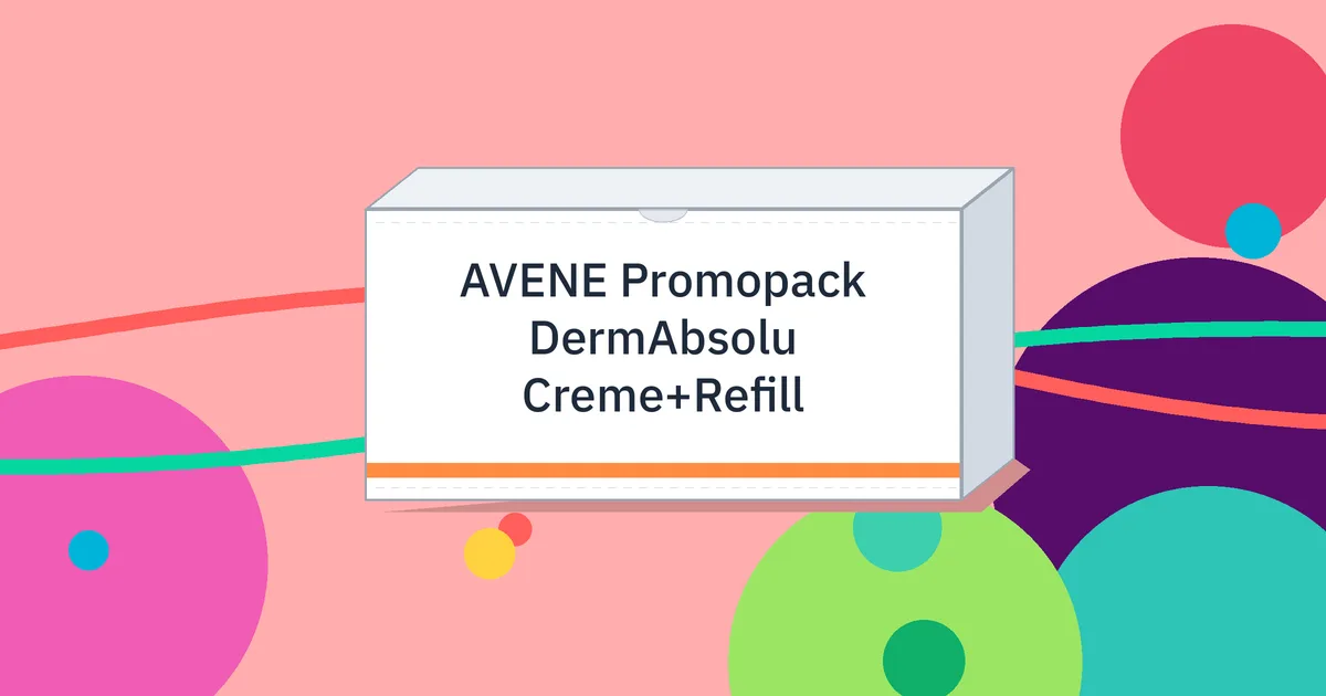 Symbolbild: Packung mit der Aufschrift AVENE Promopack DermAbsolu Creme+Refill (PZN 19898825) – Verfügbarkeit und Bezug in Apotheken in Frankfurt am Main