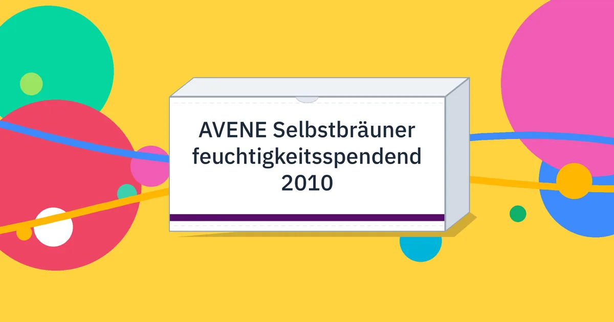 Symbolbild: Packung mit der Aufschrift AVENE Selbstbräuner feuchtigkeitsspendend 2010 (PZN 05874933) – Verfügbarkeit und Bezug in Apotheken in Frankfurt am Main