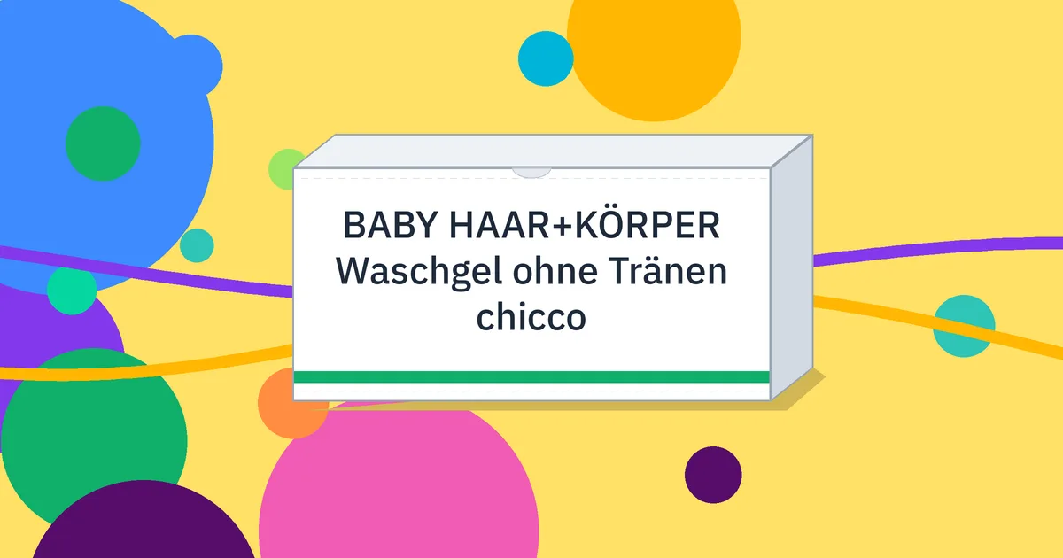 Symbolbild: Packung mit der Aufschrift BABY HAAR+KÖRPER Waschgel ohne Tränen chicco (PZN 19374476) – Verfügbarkeit und Bezug in Apotheken in Frankfurt am Main