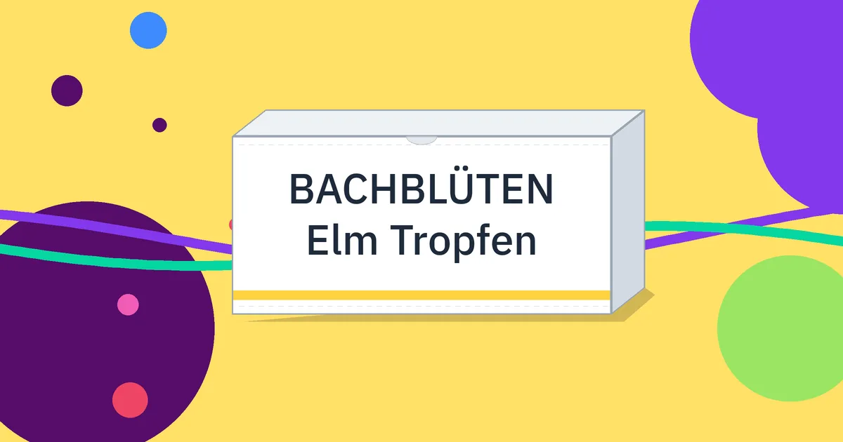 Symbolbild: Packung mit der Aufschrift BACHBLÜTEN Elm Tropfen (PZN 00053261) – Verfügbarkeit und Bezug in Apotheken in Frankfurt am Main