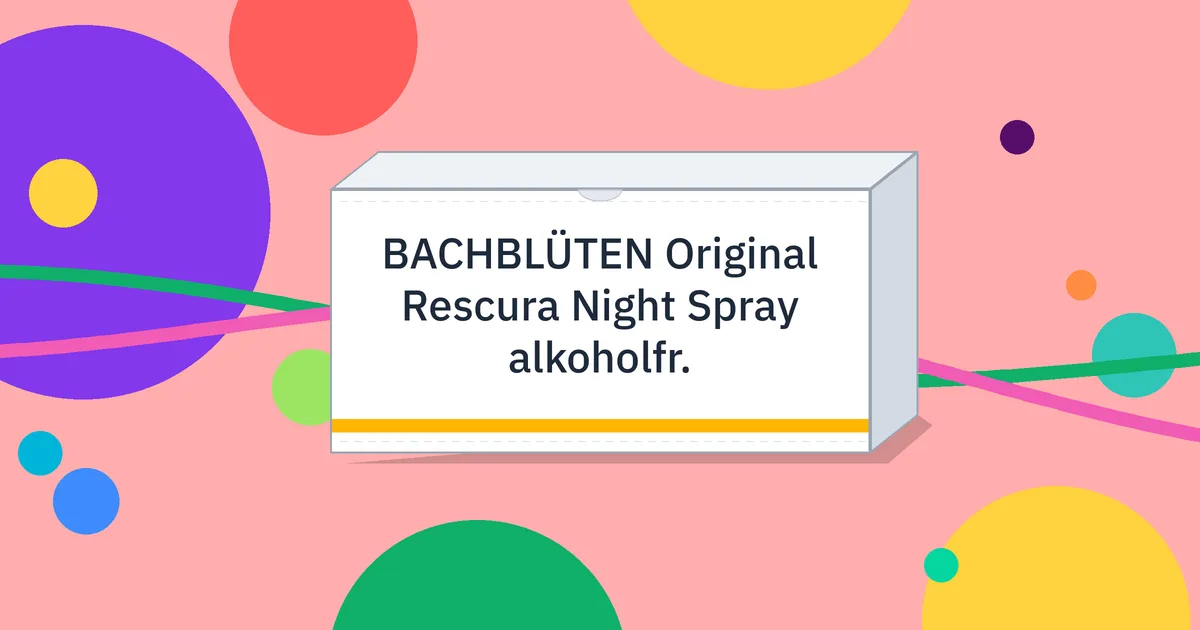 Symbolbild: Packung mit der Aufschrift BACHBLÜTEN Original Rescura Night Spray alkoholfr. (PZN 16391764) – Verfügbarkeit und Bezug in Apotheken in Frankfurt am Main