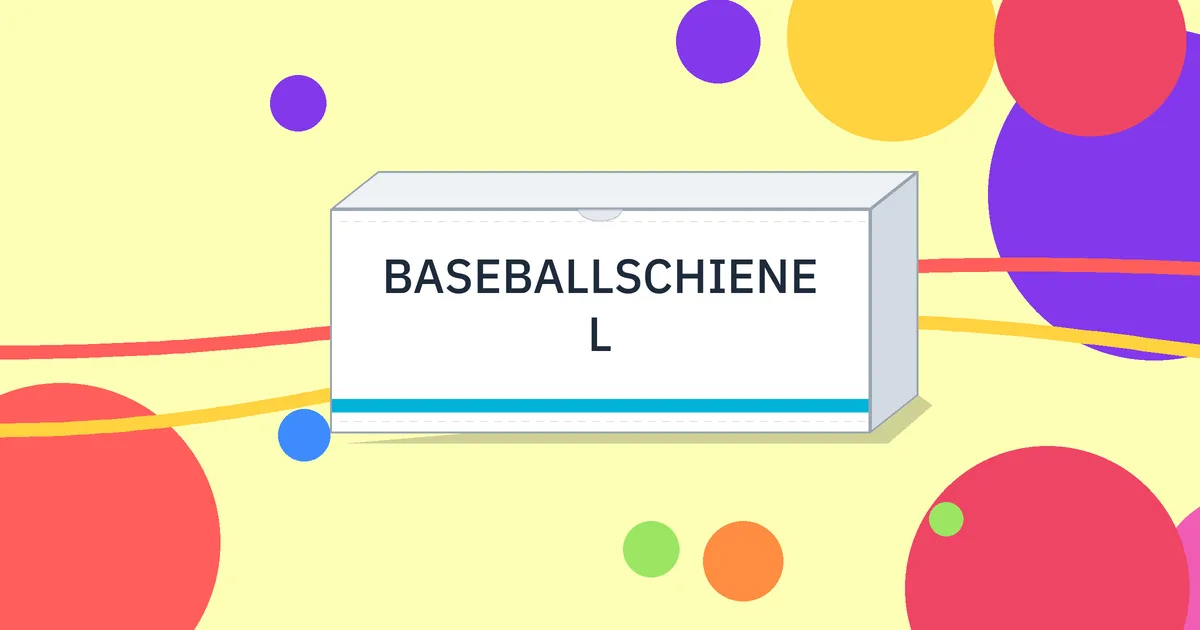Symbolbild: Packung mit der Aufschrift BASEBALLSCHIENE L (PZN 19069767) – Verfügbarkeit und Bezug in Apotheken in Frankfurt am Main