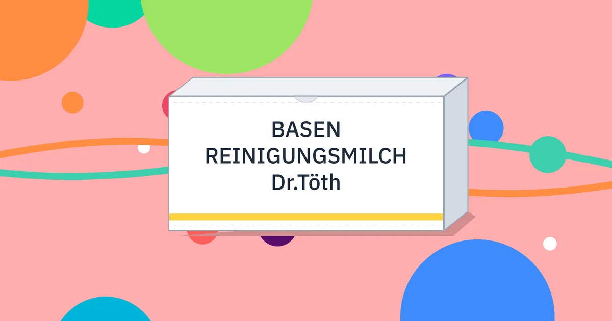 Symbolbild: Packung mit der Aufschrift BASEN REINIGUNGSMILCH Dr.Töth (PZN 19268567) – Verfügbarkeit und Bezug in Apotheken in Frankfurt am Main