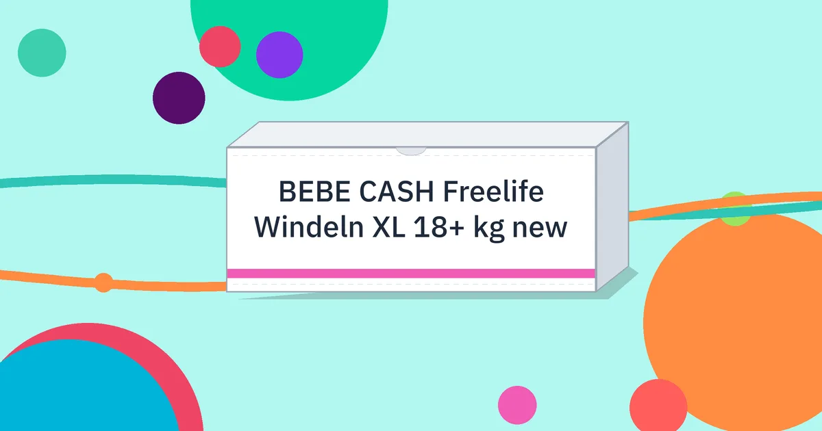 Symbolbild: Packung mit der Aufschrift BEBE CASH Freelife Windeln XL 18+ kg new (PZN 15815570) – Verfügbarkeit und Bezug in Apotheken in Frankfurt am Main