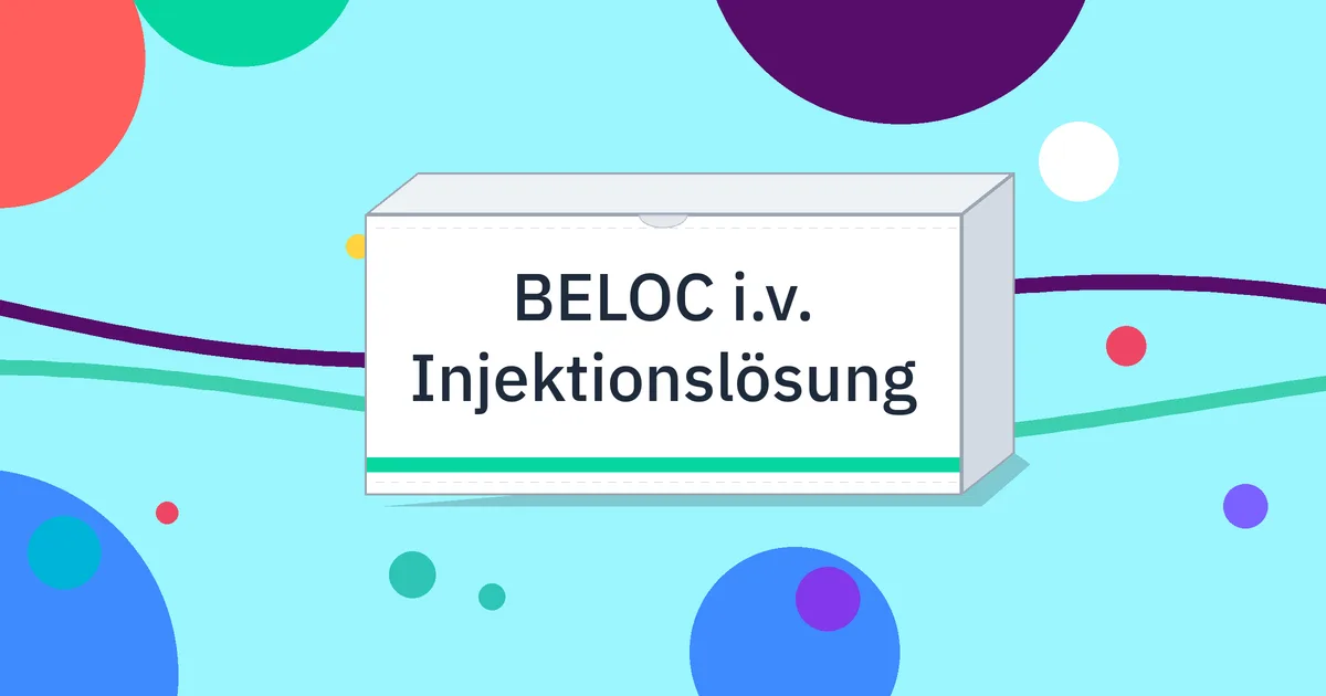 Symbolbild: Packung mit der Aufschrift BELOC i.v. Injektionslösung (PZN 02398277) – Verfügbarkeit und Bezug in Apotheken in Frankfurt am Main