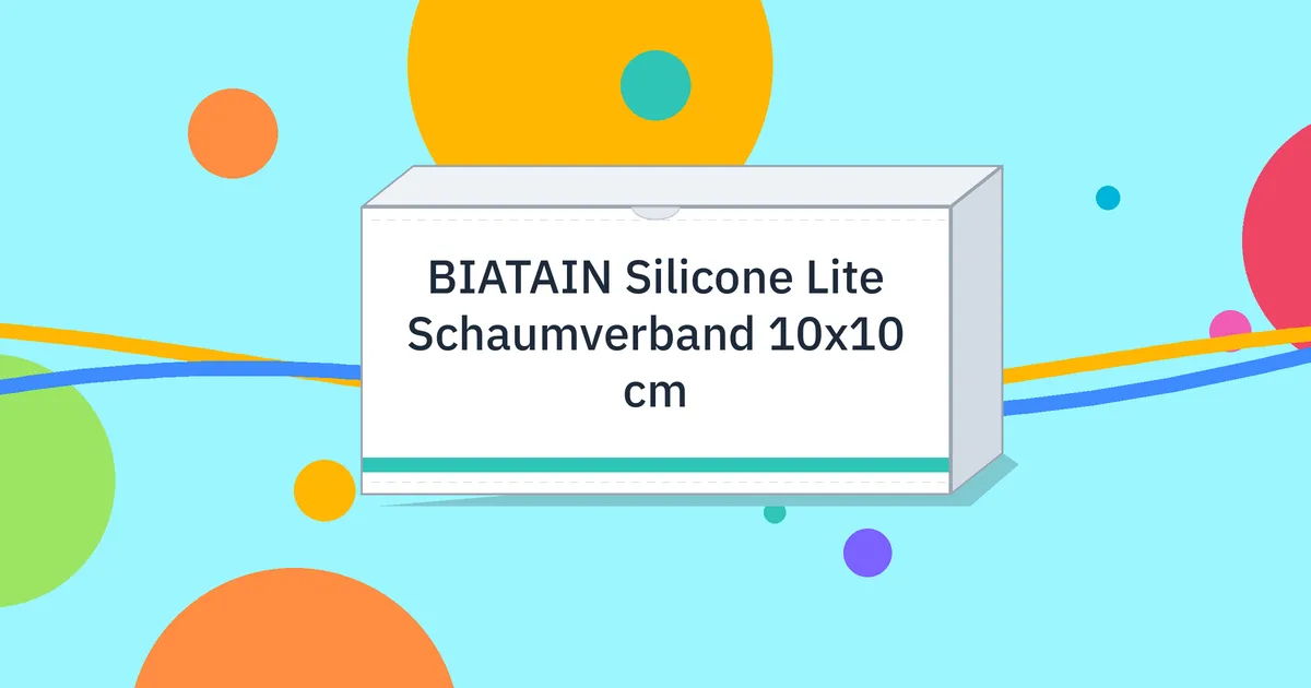 Symbolbild: Packung mit der Aufschrift BIATAIN Silicone Lite Schaumverband 10x10 cm (PZN 18268370) – Verfügbarkeit und Bezug in Apotheken in Frankfurt am Main
