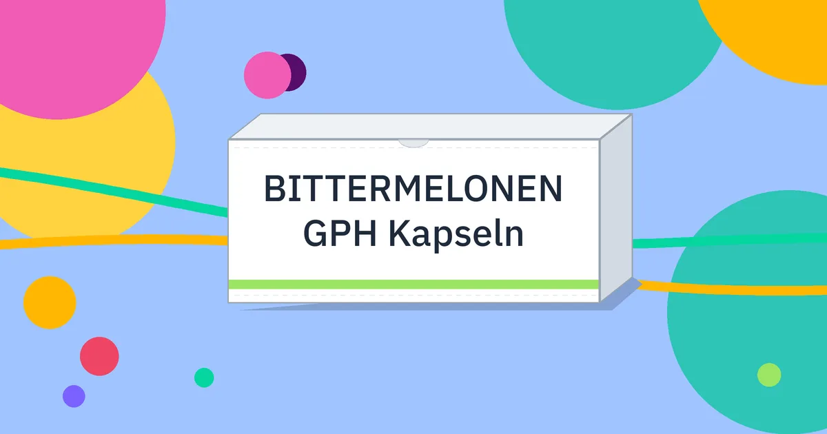 Symbolbild: Packung mit der Aufschrift BITTERMELONEN GPH Kapseln (PZN 00241502) – Verfügbarkeit und Bezug in Apotheken in Frankfurt am Main