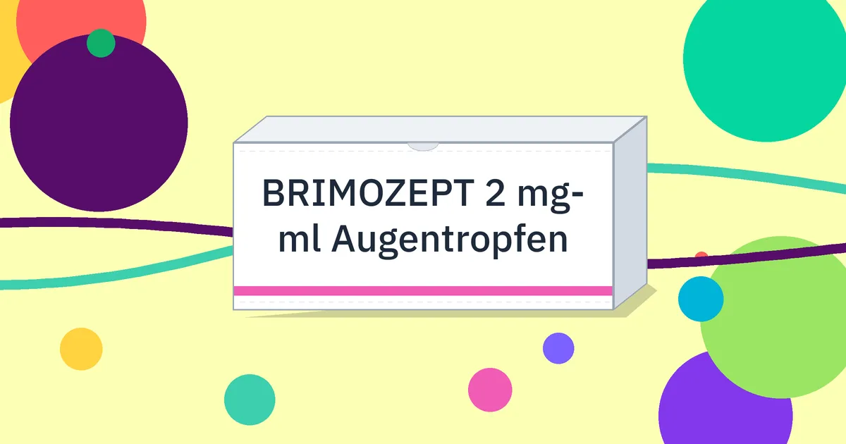 Symbolbild: Packung mit der Aufschrift BRIMOZEPT 2 mg-ml Augentropfen (PZN 00164345) – Verfügbarkeit und Bezug in Apotheken in Frankfurt am Main