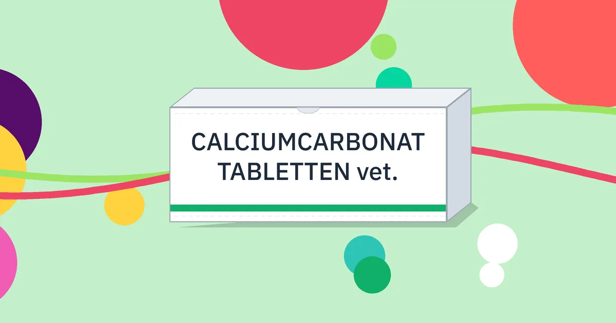 Symbolbild: Packung mit der Aufschrift CALCIUMCARBONAT TABLETTEN vet. (PZN 03345610) – Verfügbarkeit und Bezug in Apotheken in Frankfurt am Main
