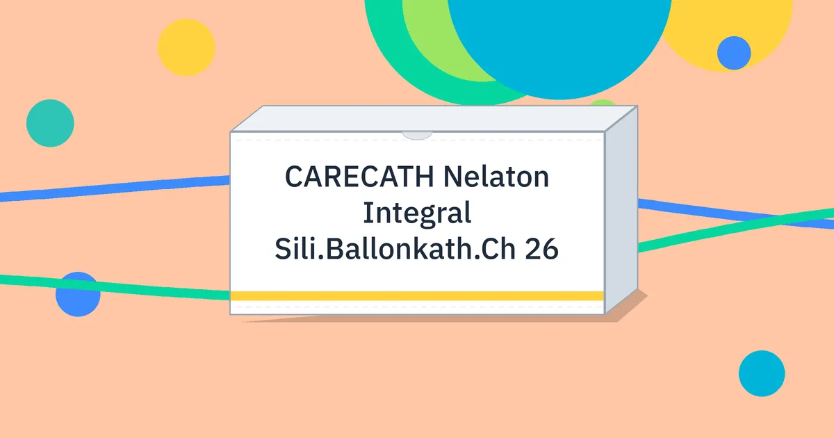 Symbolbild: Packung mit der Aufschrift CARECATH Nelaton Integral Sili.Ballonkath.Ch 26 (PZN 10198109) – Verfügbarkeit und Bezug in Apotheken in Frankfurt am Main
