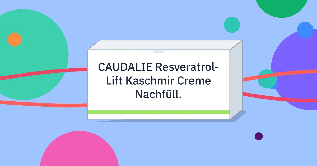 Symbolbild: Packung mit der Aufschrift CAUDALIE Resveratrol-Lift Kaschmir Creme Nachfüll. (PZN 18795017) – Verfügbarkeit und Bezug in Apotheken in Frankfurt am Main
