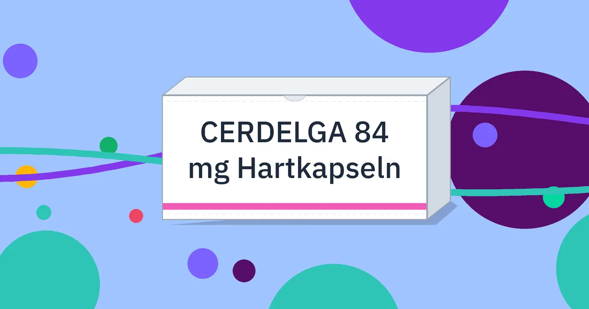 Symbolbild: Packung mit der Aufschrift CERDELGA 84 mg Hartkapseln (PZN 20012614) – Verfügbarkeit und Bezug in Apotheken in Frankfurt am Main