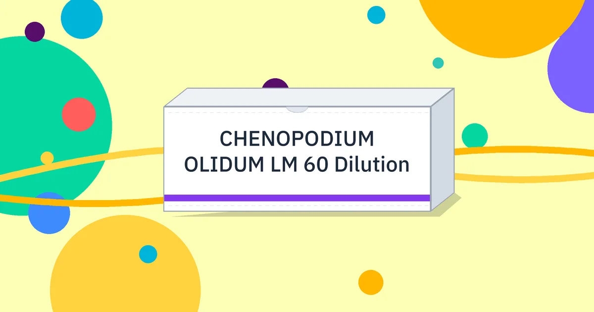 Symbolbild: Packung mit der Aufschrift CHENOPODIUM OLIDUM LM 60 Dilution (PZN 13441556) – Verfügbarkeit und Bezug in Apotheken in Frankfurt am Main