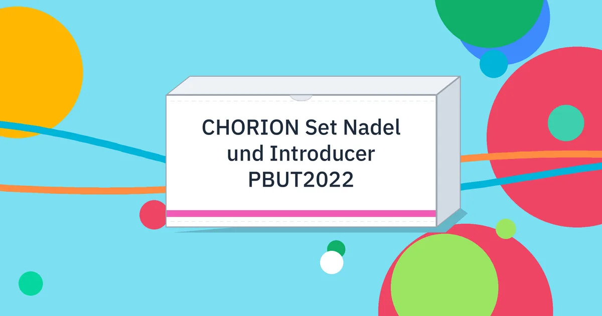 Symbolbild: Packung mit der Aufschrift CHORION Set Nadel und Introducer PBUT2022 (PZN 15243004) – Verfügbarkeit und Bezug in Apotheken in Frankfurt am Main