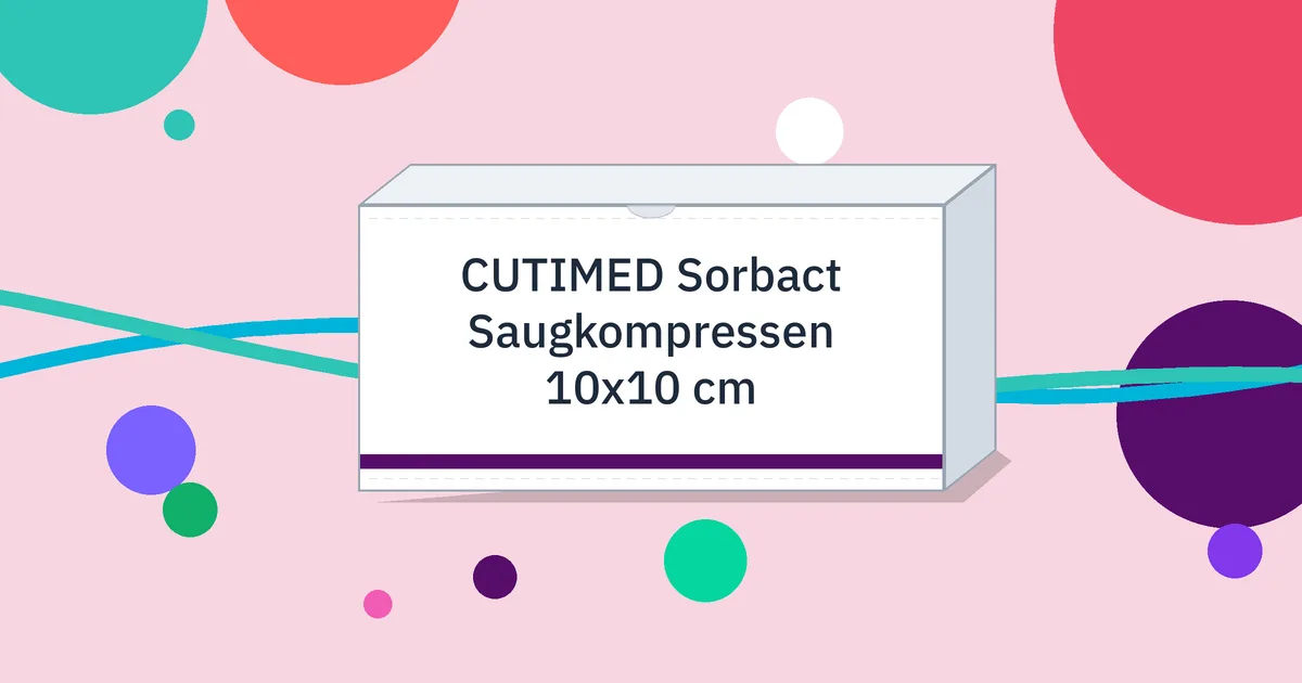 Symbolbild: Packung mit der Aufschrift CUTIMED Sorbact Saugkompressen 10x10 cm (PZN 19347249) – Verfügbarkeit und Bezug in Apotheken in Frankfurt am Main