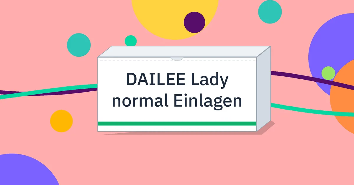 Symbolbild: Packung mit der Aufschrift DAILEE Lady normal Einlagen (PZN 18821016) – Verfügbarkeit und Bezug in Apotheken in Frankfurt am Main