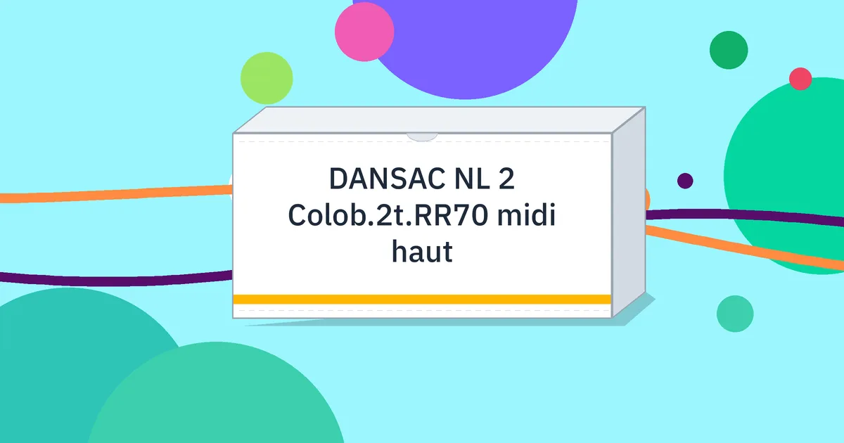 Symbolbild: Packung mit der Aufschrift DANSAC NL 2 Colob.2t.RR70 midi haut (PZN 08843347) – Verfügbarkeit und Bezug in Apotheken in Frankfurt am Main