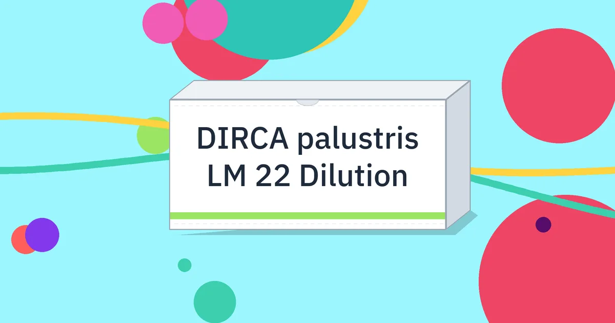 Symbolbild: Packung mit der Aufschrift DIRCA palustris LM 22 Dilution (PZN 13465752) – Verfügbarkeit und Bezug in Apotheken in Frankfurt am Main