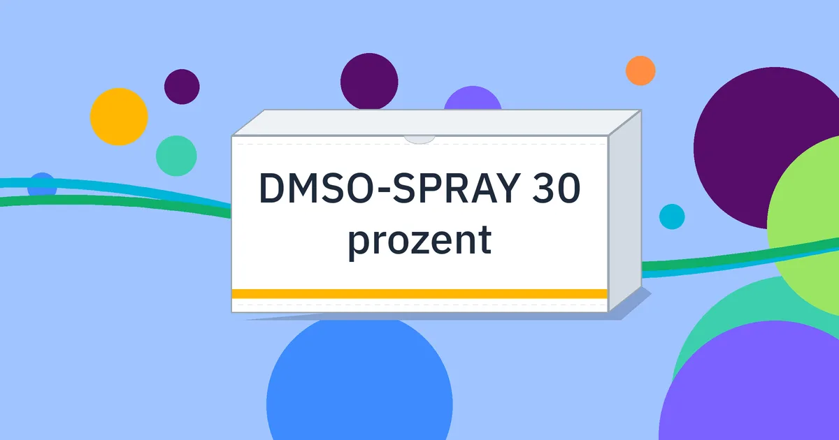 Symbolbild: Packung mit der Aufschrift DMSO-SPRAY 30 prozent (PZN 17205019) – Verfügbarkeit und Bezug in Apotheken in Frankfurt am Main
