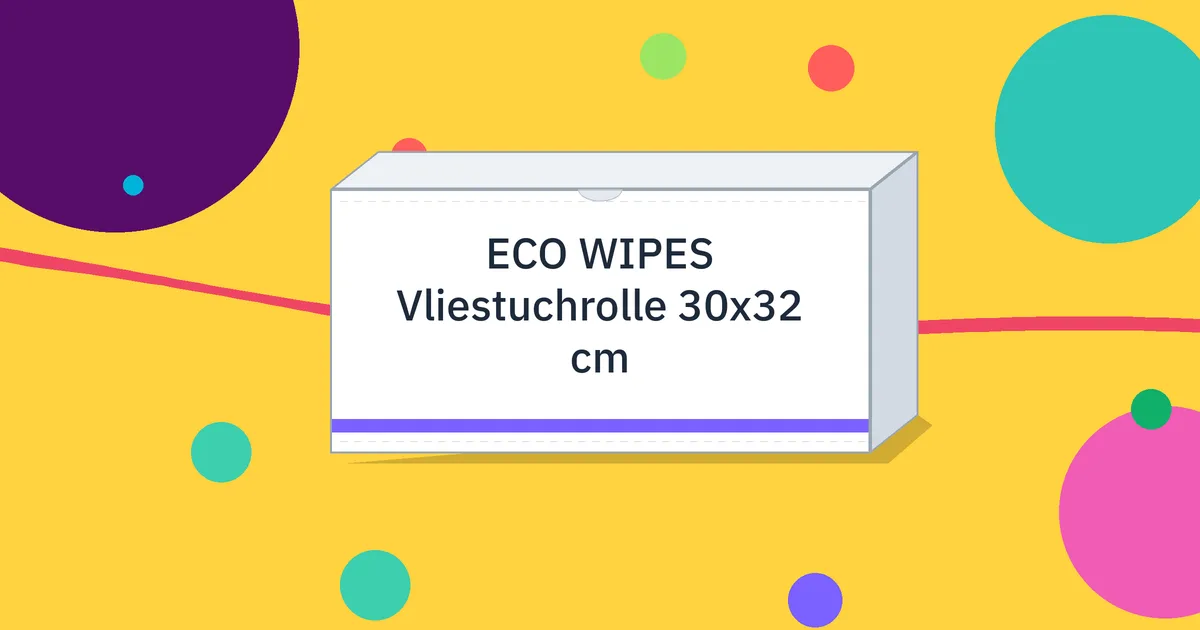 Symbolbild: Packung mit der Aufschrift ECO WIPES Vliestuchrolle 30x32 cm (PZN 14374885) – Verfügbarkeit und Bezug in Apotheken in Frankfurt am Main