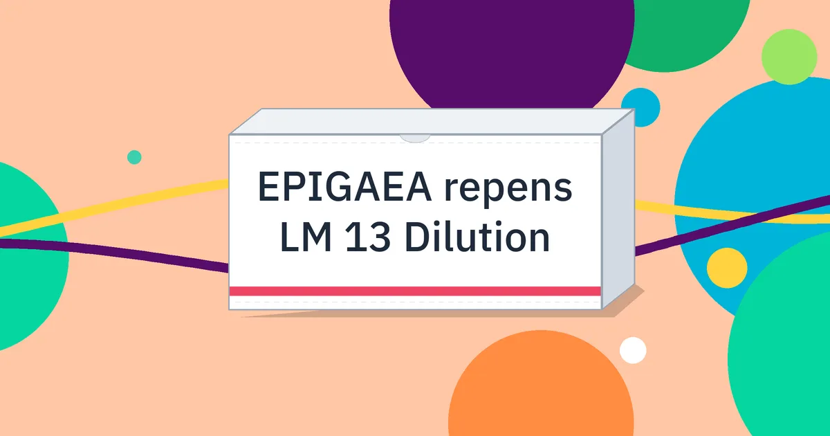 Symbolbild: Packung mit der Aufschrift EPIGAEA repens LM 13 Dilution (PZN 13471646) – Verfügbarkeit und Bezug in Apotheken in Frankfurt am Main