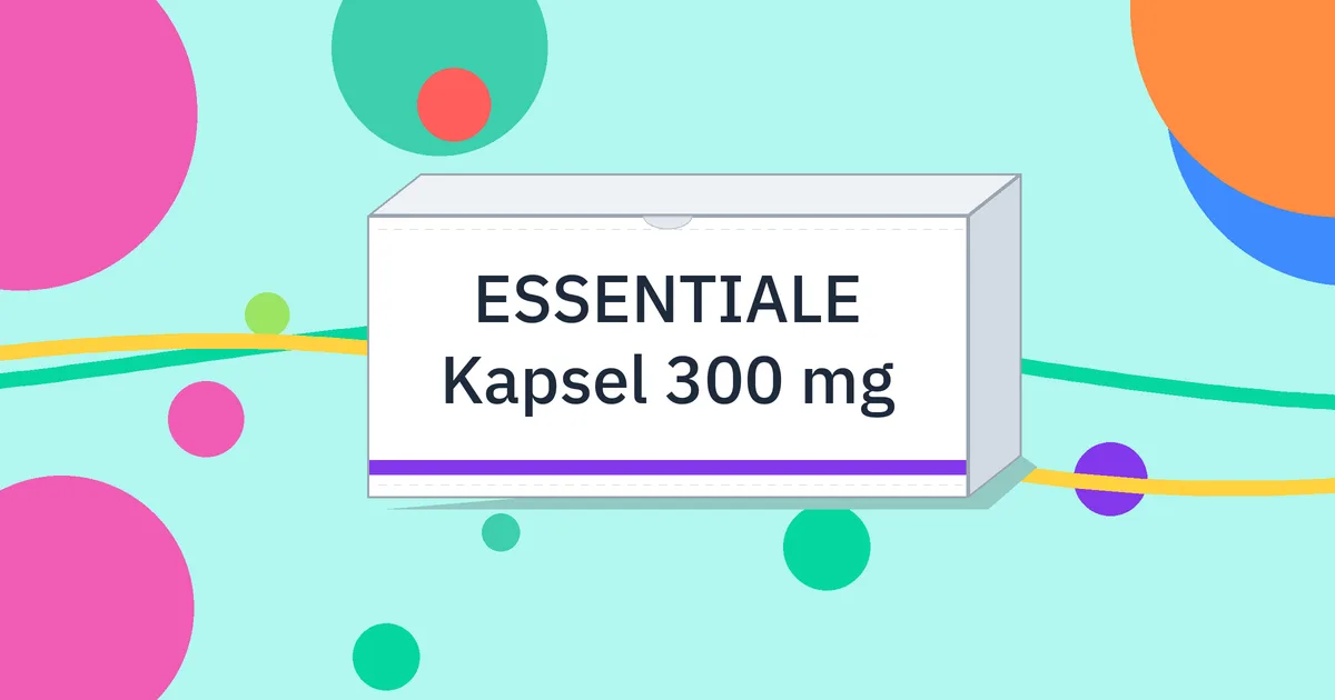 Symbolbild: Packung mit der Aufschrift ESSENTIALE Kapsel 300 mg (PZN 04242533) – Verfügbarkeit und Bezug in Apotheken in Frankfurt am Main