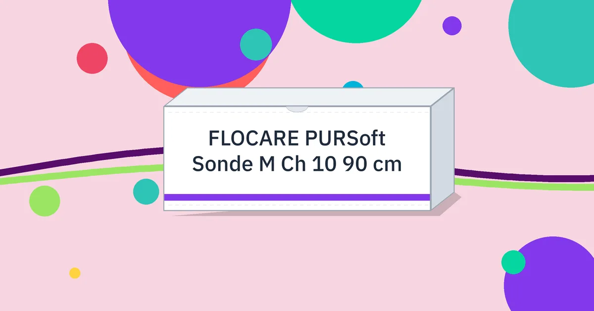 Symbolbild: Packung mit der Aufschrift FLOCARE PURSoft Sonde M Ch 10 90 cm (PZN 11289498) – Verfügbarkeit und Bezug in Apotheken in Frankfurt am Main