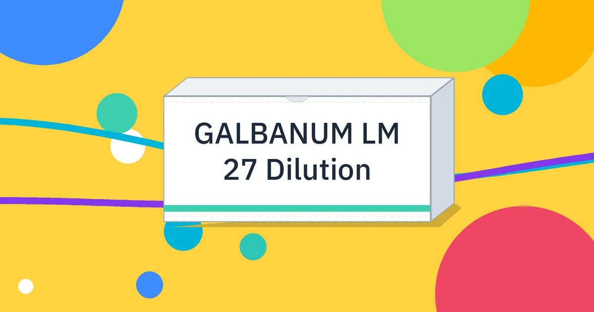 Symbolbild: Packung mit der Aufschrift GALBANUM LM 27 Dilution (PZN 13495486) – Verfügbarkeit und Bezug in Apotheken in Frankfurt am Main