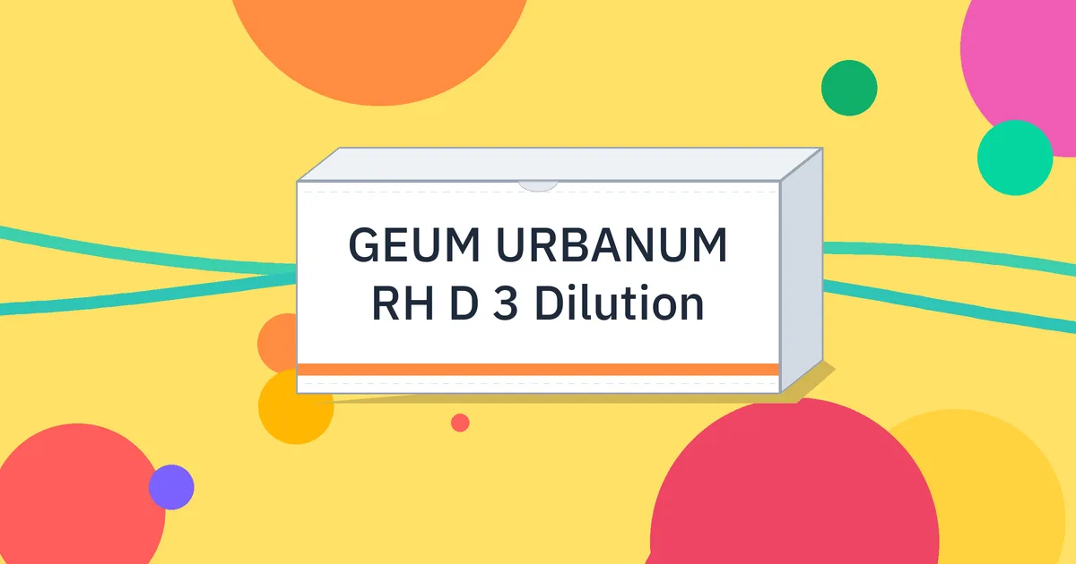 Symbolbild: Packung mit der Aufschrift GEUM URBANUM RH D 3 Dilution (PZN 01630223) – Verfügbarkeit und Bezug in Apotheken in Frankfurt am Main