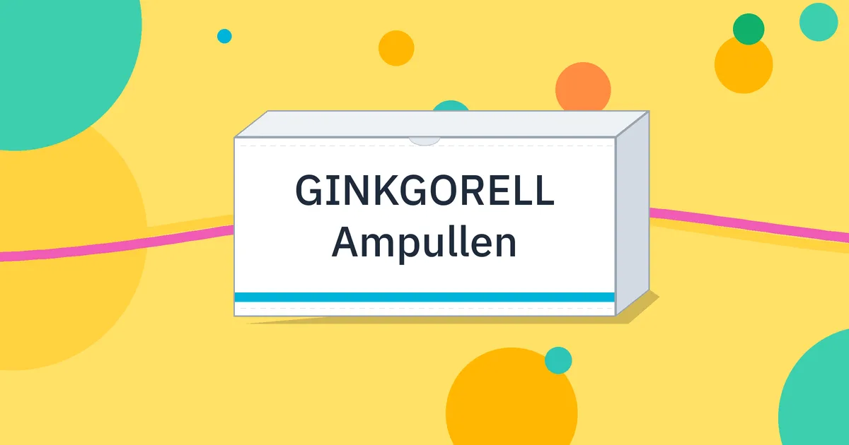 Symbolbild: Packung mit der Aufschrift GINKGORELL Ampullen (PZN 04689926) – Verfügbarkeit und Bezug in Apotheken in Frankfurt am Main