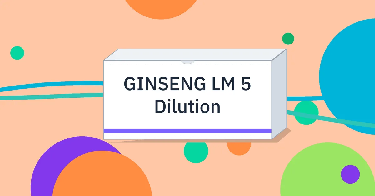 Symbolbild: Packung mit der Aufschrift GINSENG LM 5 Dilution (PZN 12878446) – Verfügbarkeit und Bezug in Apotheken in Frankfurt am Main