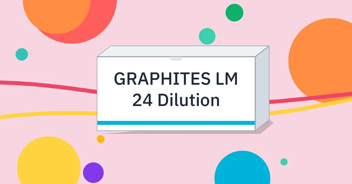 Symbolbild: Packung mit der Aufschrift GRAPHITES LM 24 Dilution (PZN 12881862) – Verfügbarkeit und Bezug in Apotheken in Frankfurt am Main