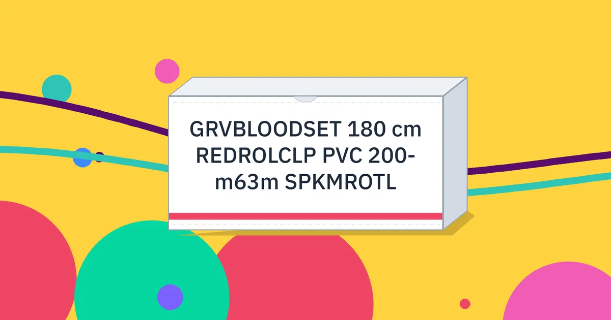 Symbolbild: Packung mit der Aufschrift GRVBLOODSET 180 cm REDROLCLP PVC 200-m63m SPKMROTL (PZN 17899074) – Verfügbarkeit und Bezug in Apotheken in Frankfurt am Main