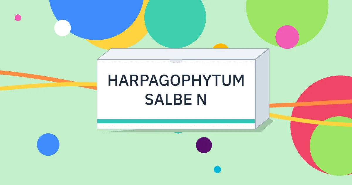 Symbolbild: Packung mit der Aufschrift HARPAGOPHYTUM SALBE N (PZN 04837479) – Verfügbarkeit und Bezug in Apotheken in Frankfurt am Main
