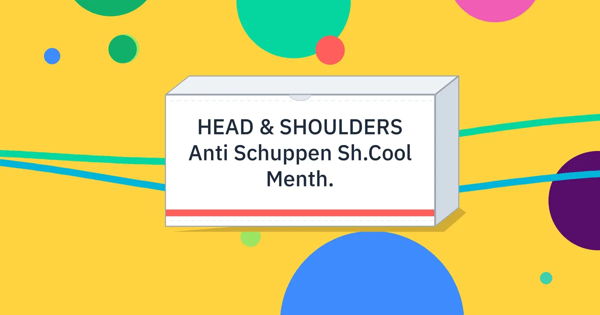Symbolbild: Packung mit der Aufschrift HEAD & SHOULDERS Anti Schuppen Sh.Cool Menth. (PZN 04620975) – Verfügbarkeit und Bezug in Apotheken in Frankfurt am Main