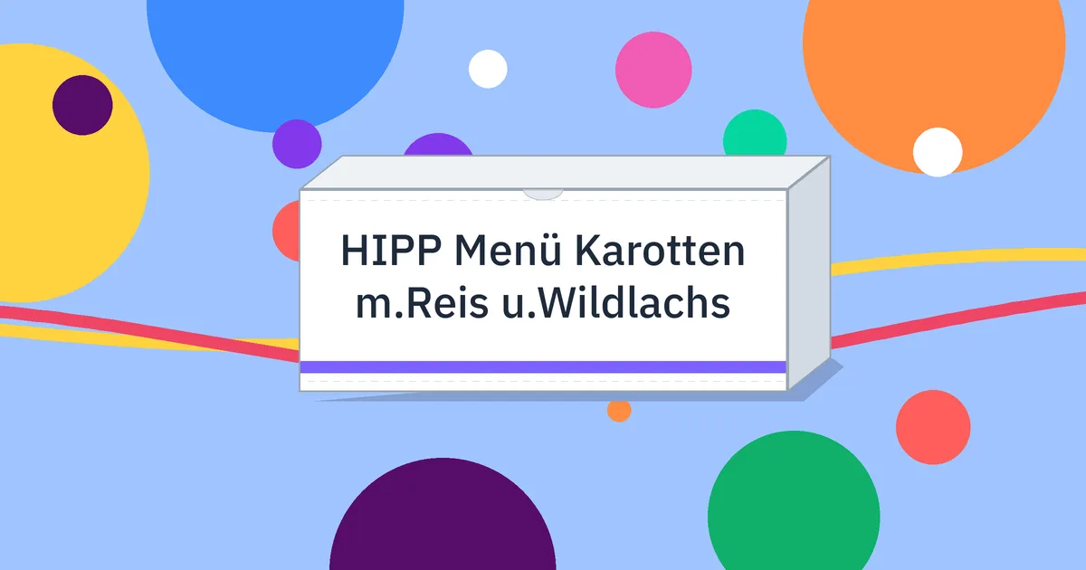 Symbolbild: Packung mit der Aufschrift HIPP Menü Karotten m.Reis u.Wildlachs (PZN 03870888) – Verfügbarkeit und Bezug in Apotheken in Frankfurt am Main