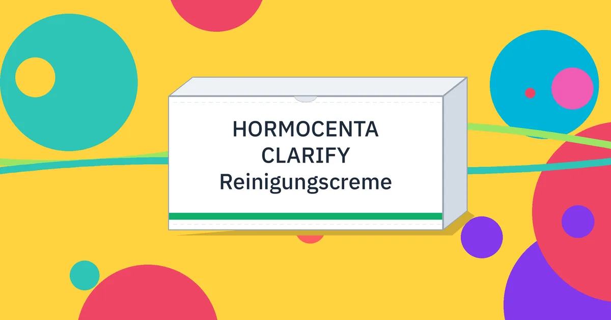 Symbolbild: Packung mit der Aufschrift HORMOCENTA CLARIFY Reinigungscreme (PZN 15240649) – Verfügbarkeit und Bezug in Apotheken in Frankfurt am Main