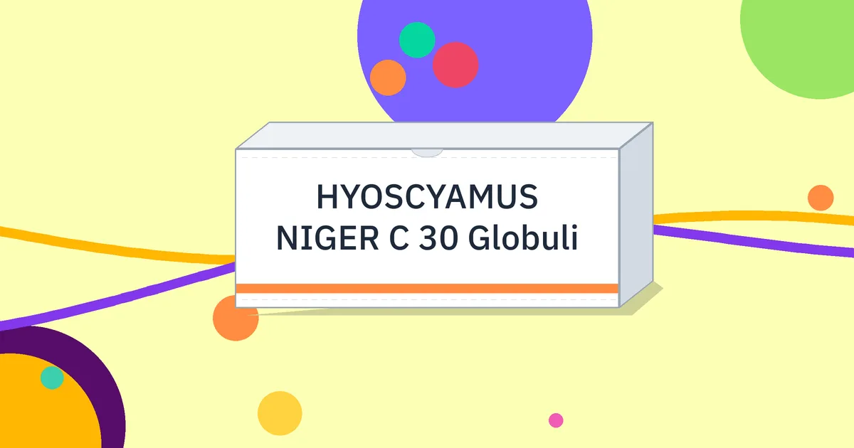 Symbolbild: Packung mit der Aufschrift HYOSCYAMUS NIGER C 30 Globuli (PZN 14052868) – Verfügbarkeit und Bezug in Apotheken in Frankfurt am Main