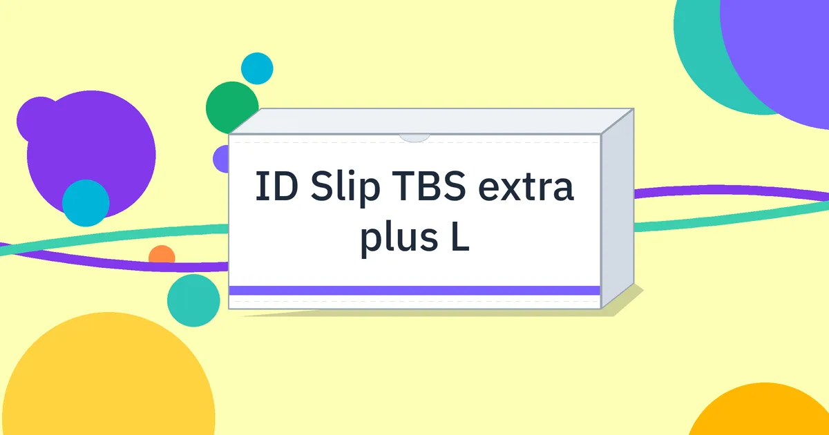 Symbolbild: Packung mit der Aufschrift ID Slip TBS extra plus L (PZN 16626693) – Verfügbarkeit und Bezug in Apotheken in Frankfurt am Main