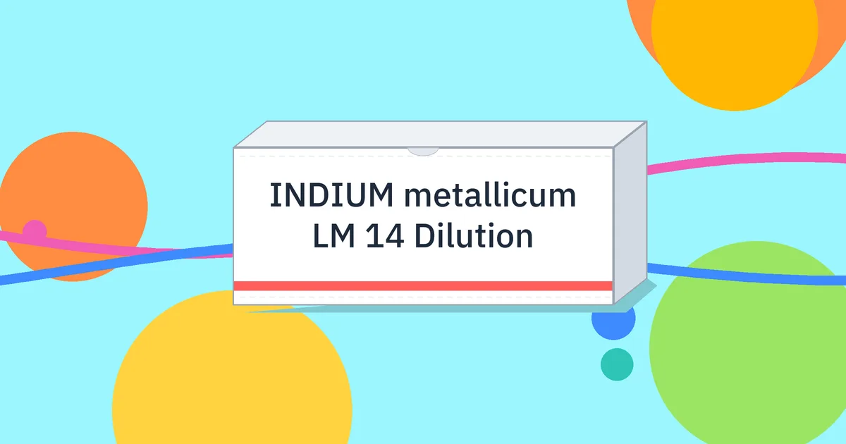 Symbolbild: Packung mit der Aufschrift INDIUM metallicum LM 14 Dilution (PZN 12912580) – Verfügbarkeit und Bezug in Apotheken in Frankfurt am Main