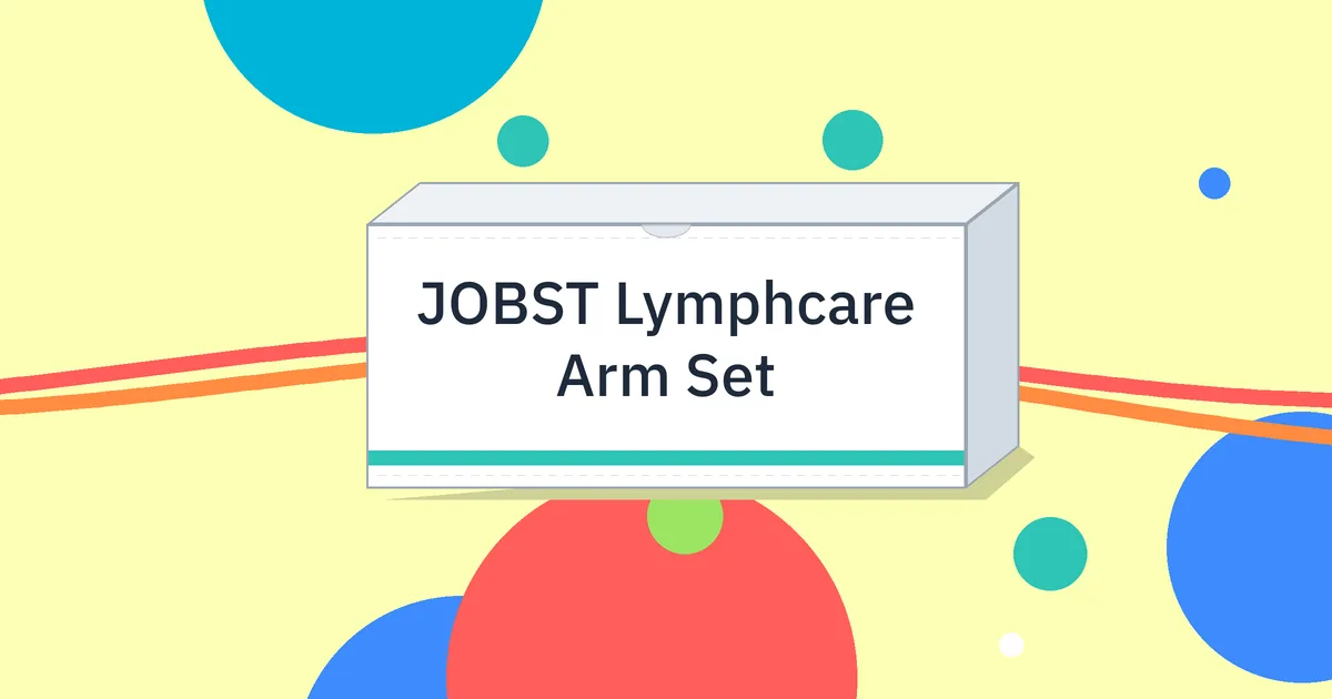 Symbolbild: Packung mit der Aufschrift JOBST Lymphcare Arm Set (PZN 03378963) – Verfügbarkeit und Bezug in Apotheken in Frankfurt am Main