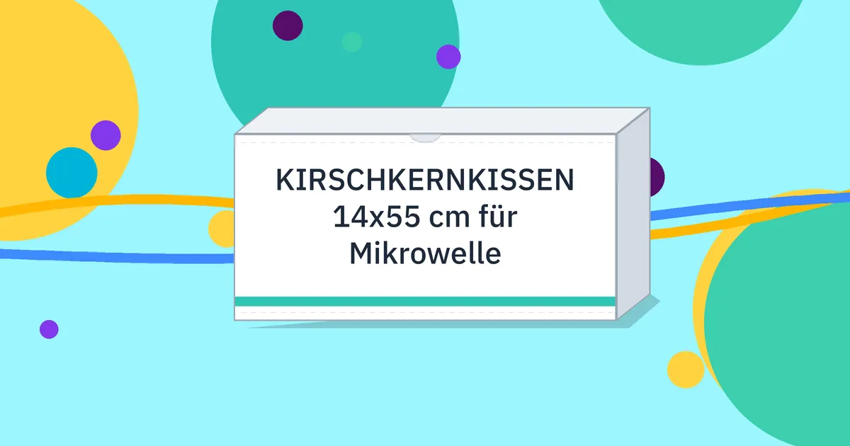 Symbolbild: Packung mit der Aufschrift KIRSCHKERNKISSEN 14x55 cm für Mikrowelle (PZN 01440617) – Verfügbarkeit und Bezug in Apotheken in Frankfurt am Main