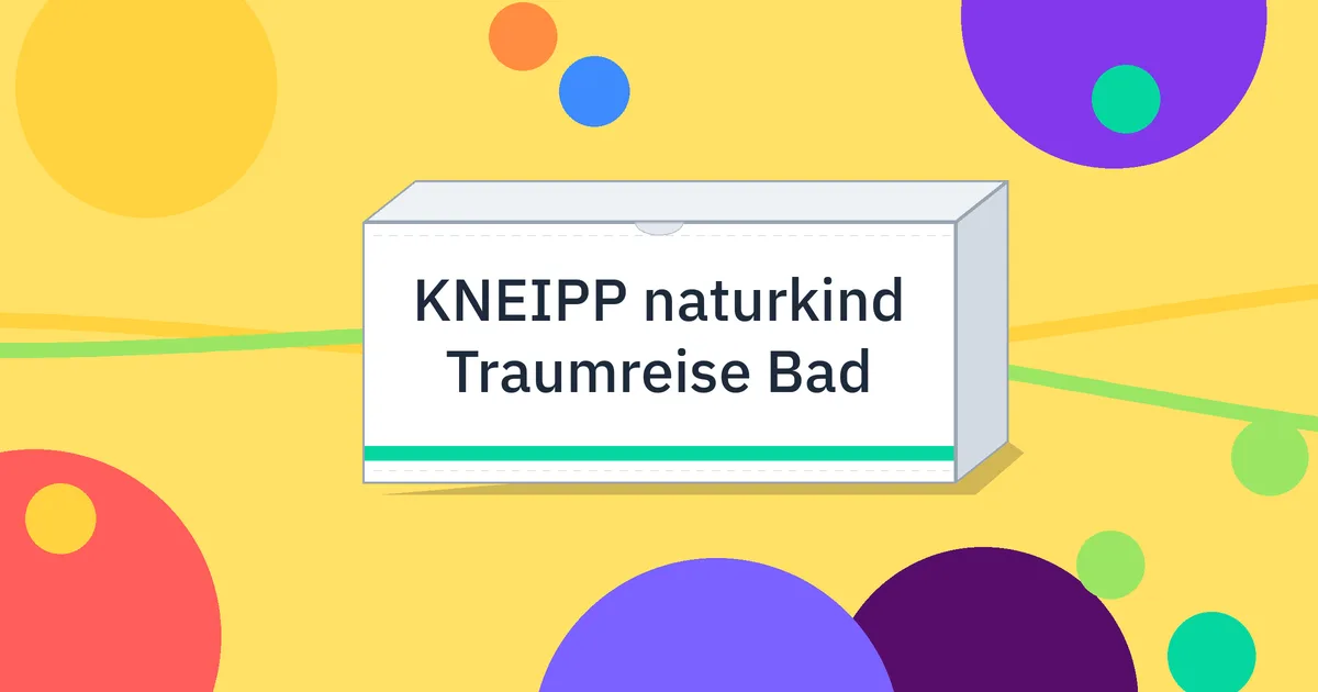 Symbolbild: Packung mit der Aufschrift KNEIPP naturkind Traumreise Bad (PZN 08795045) – Verfügbarkeit und Bezug in Apotheken in Frankfurt am Main