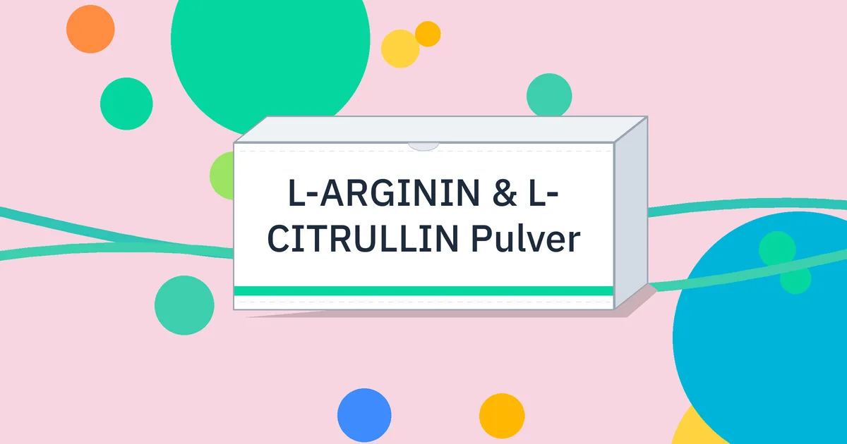 Symbolbild: Packung mit der Aufschrift L-ARGININ & L-CITRULLIN Pulver (PZN 18846915) – Verfügbarkeit und Bezug in Apotheken in Frankfurt am Main