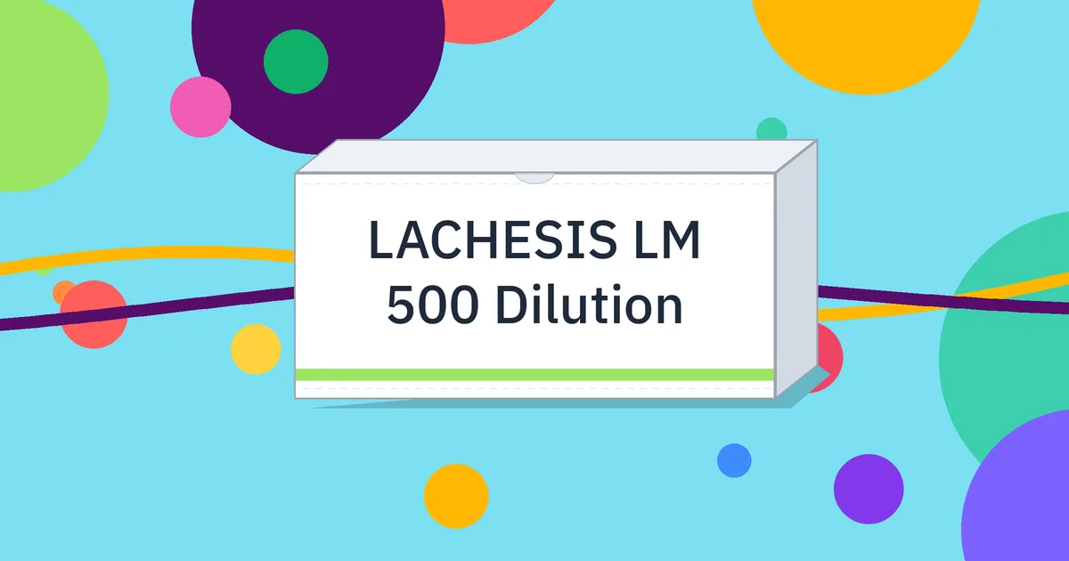 Symbolbild: Packung mit der Aufschrift LACHESIS LM 500 Dilution (PZN 13693795) – Verfügbarkeit und Bezug in Apotheken in Frankfurt am Main